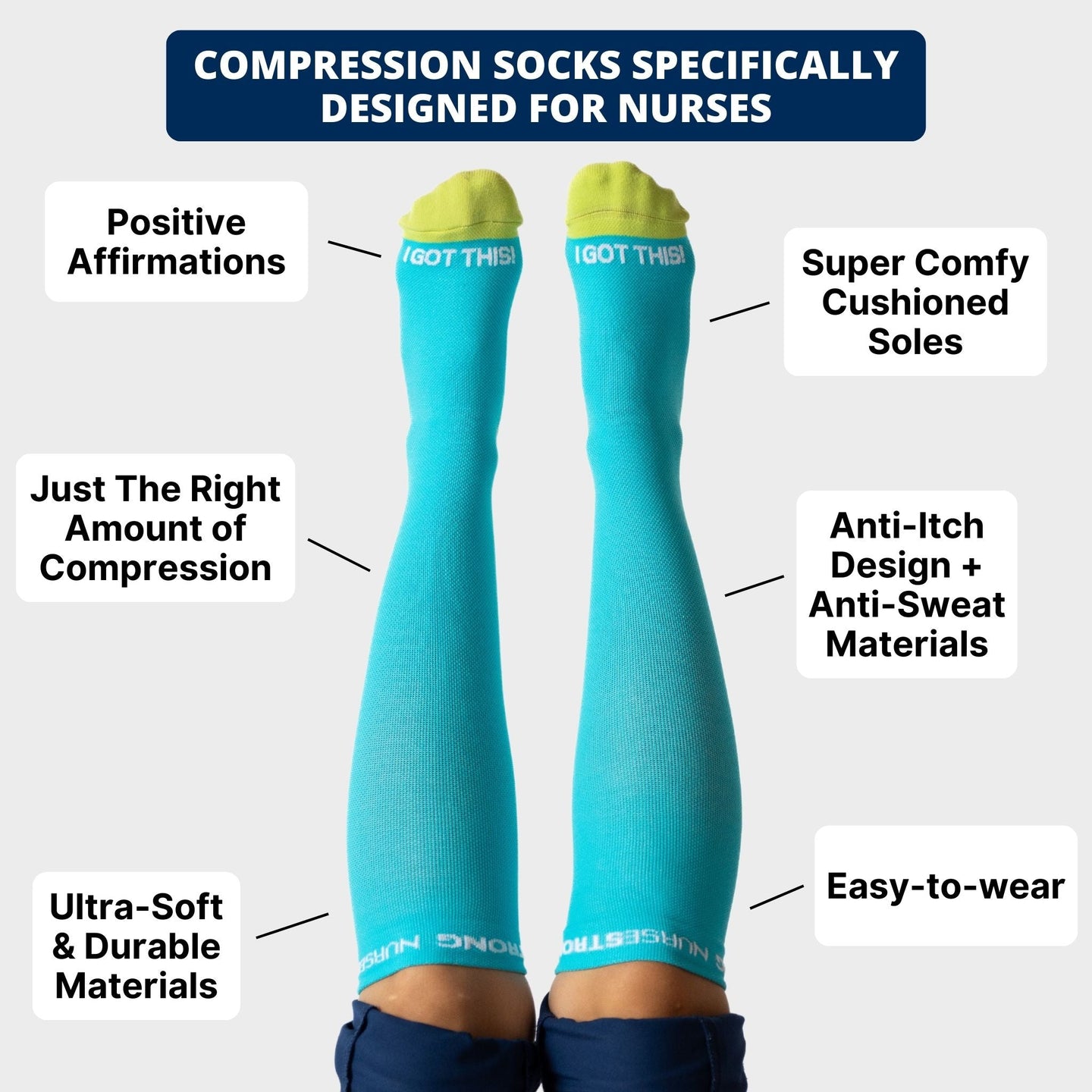Best Compression Socks for Nurses - NurseStrong Compression Socks